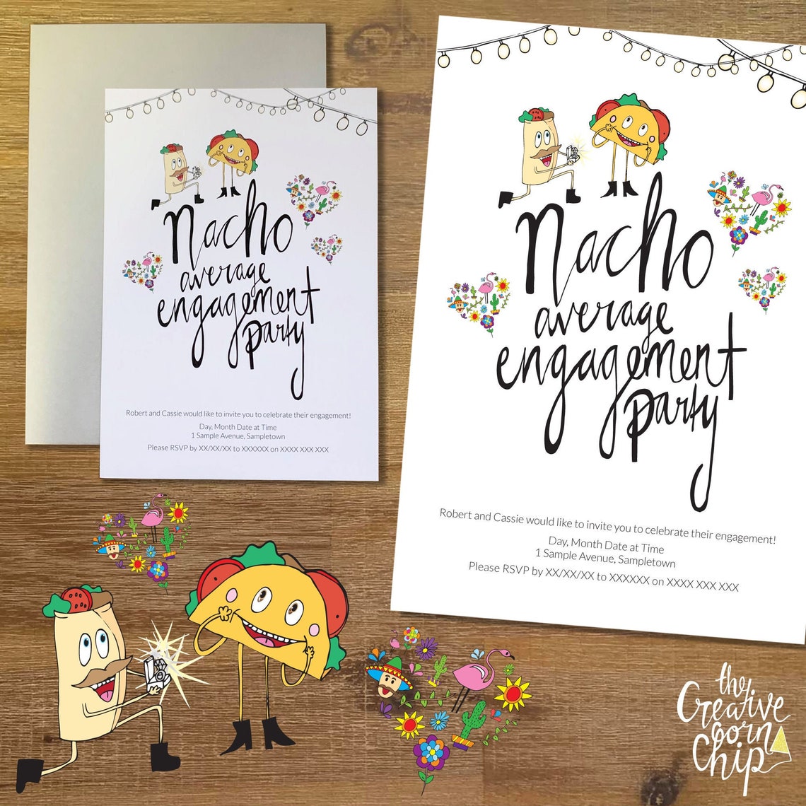 Nacho Average Engagement Party Invitation, Mexican Engagement Party ...