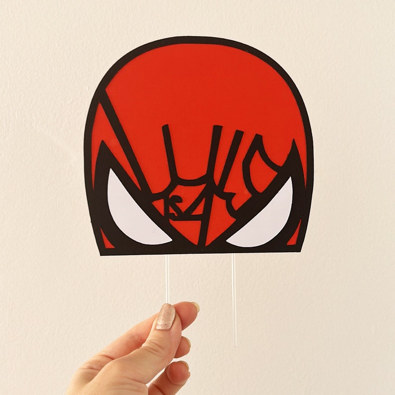 Spiderman Cake Topper, Personalised Spiderman Cake Topper, Spiderman ...