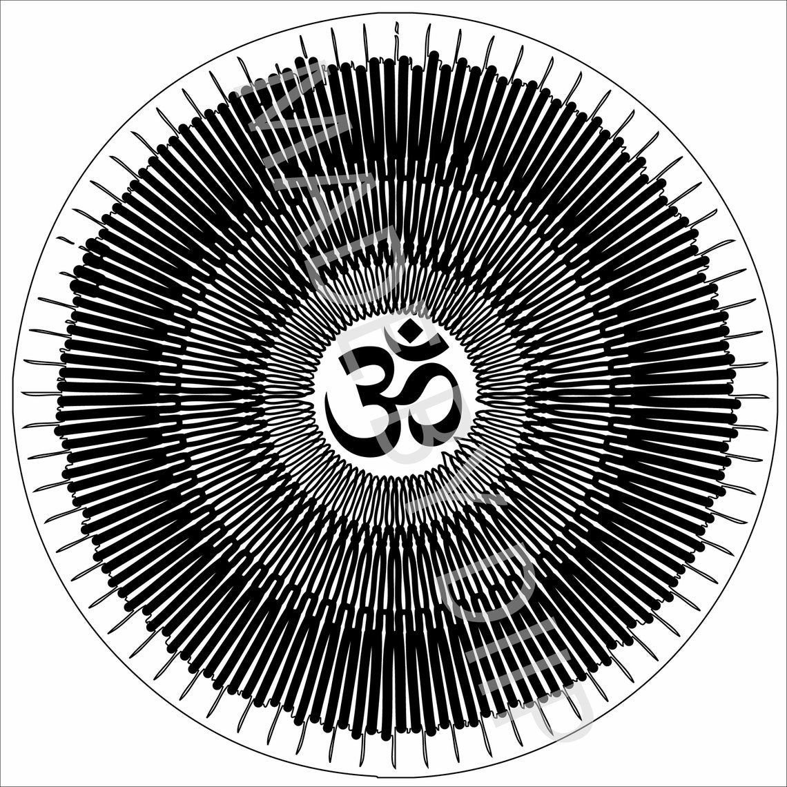 Aum Art, Aum Drawing Poster,aum Mandala, Om Art, Wall Art, Picture ...