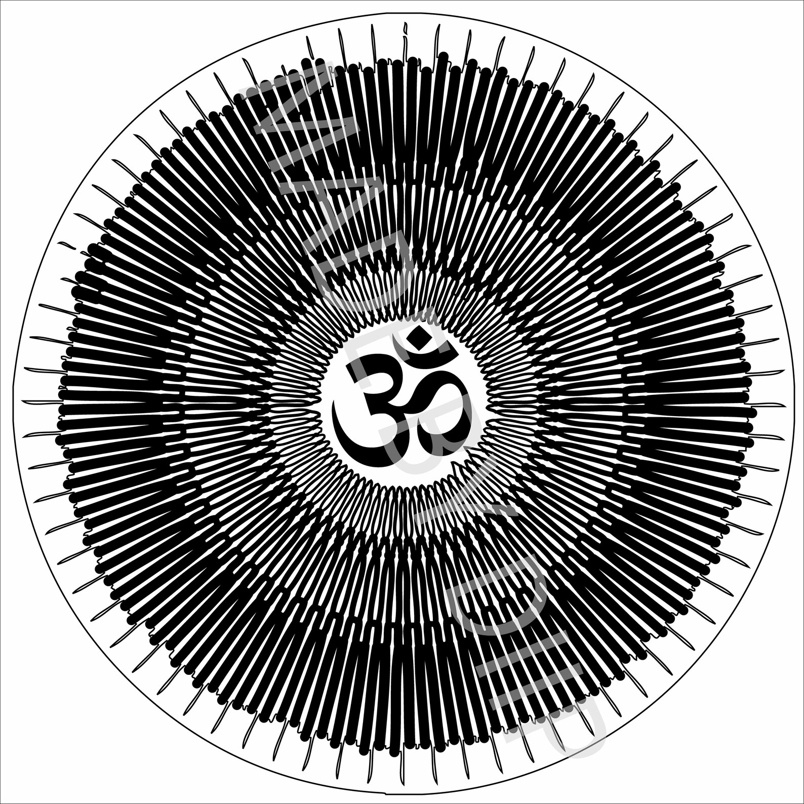 Aum Art, Aum Drawing Poster,aum Mandala, Om Art, Wall Art, Picture ...