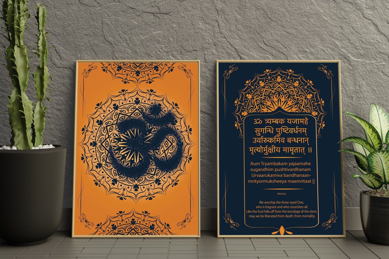 Mandala Templates Mock Up, Add Your Own Mantras or Shlokas, Customized ...