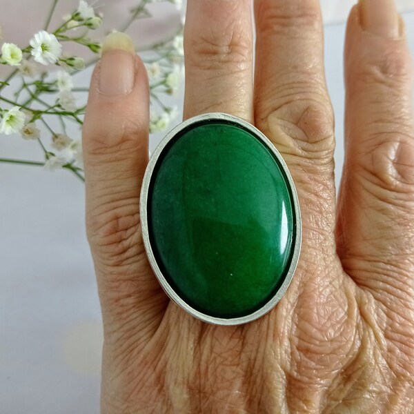 Large Stone Ring - Etsy