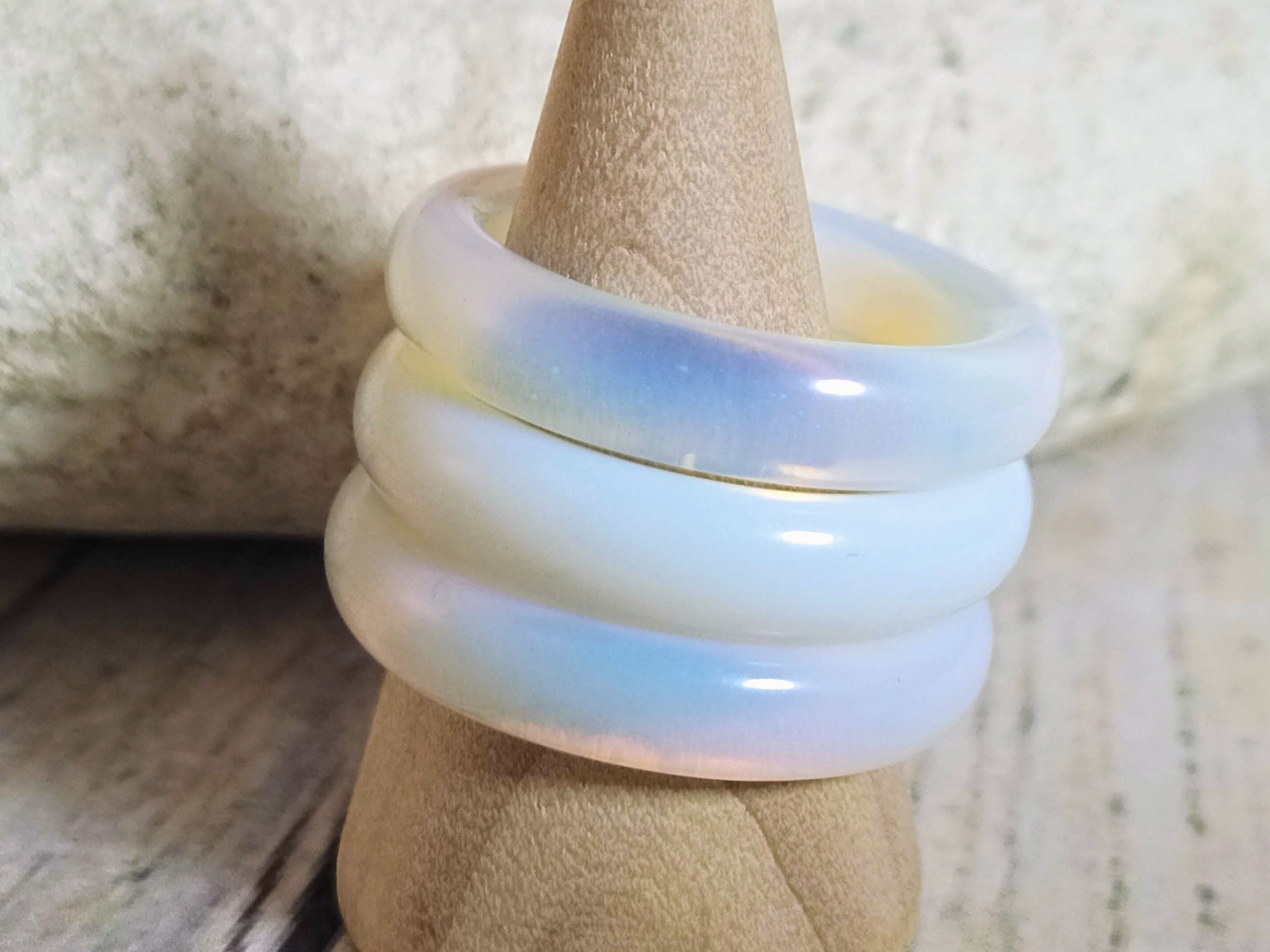 Opalite Ring May June Gemini Birthstone Ring Opalite Wedding - Etsy UK