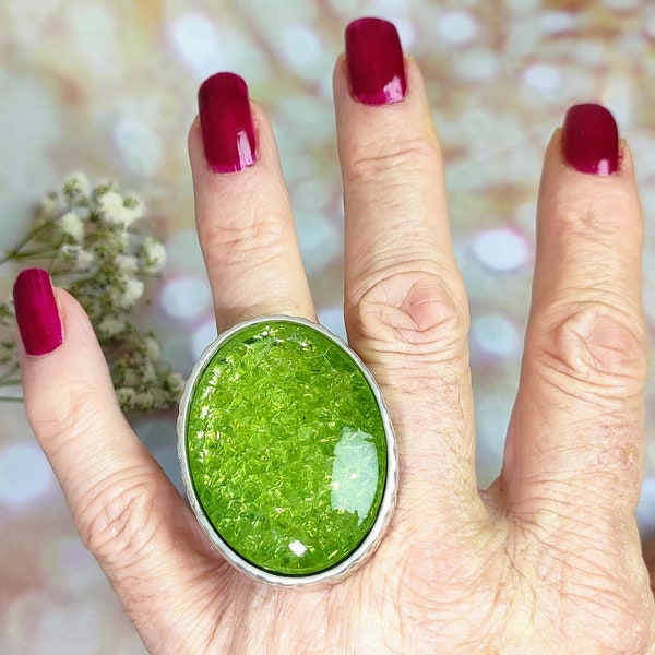 Large Stone Ring - Etsy