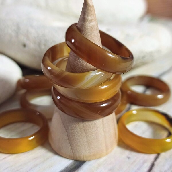 Brown Stone Ring - Etsy