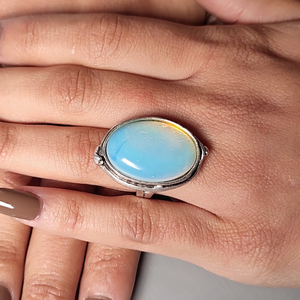 Iridescent Ring - Etsy