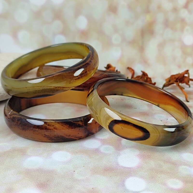 Stone Bangles - Etsy