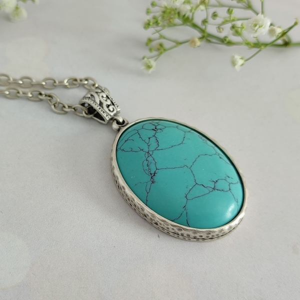 Turquoise Pendant - Etsy