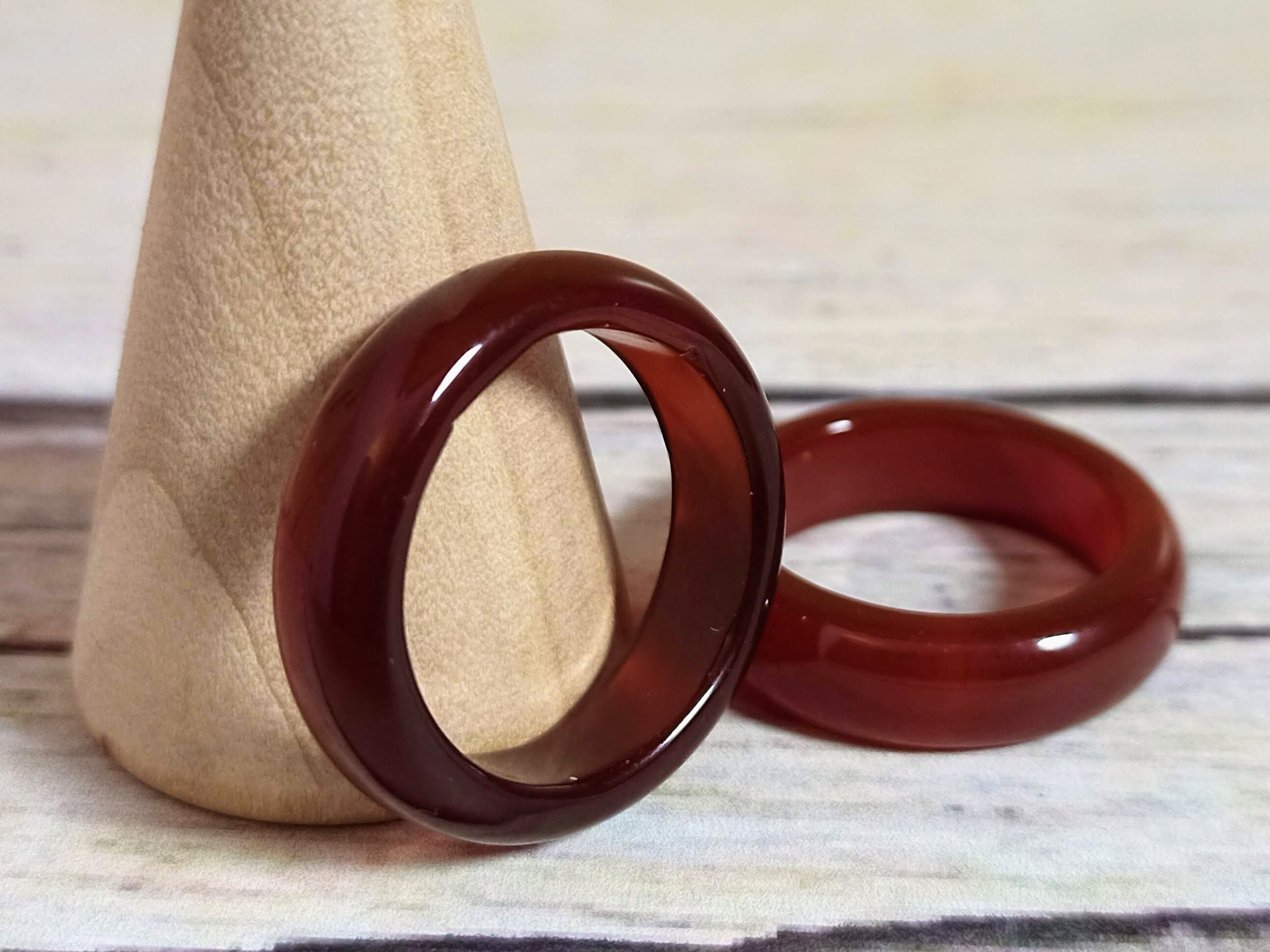 Red Gemstone Ring Red Stacking Promise Ring - Etsy UK