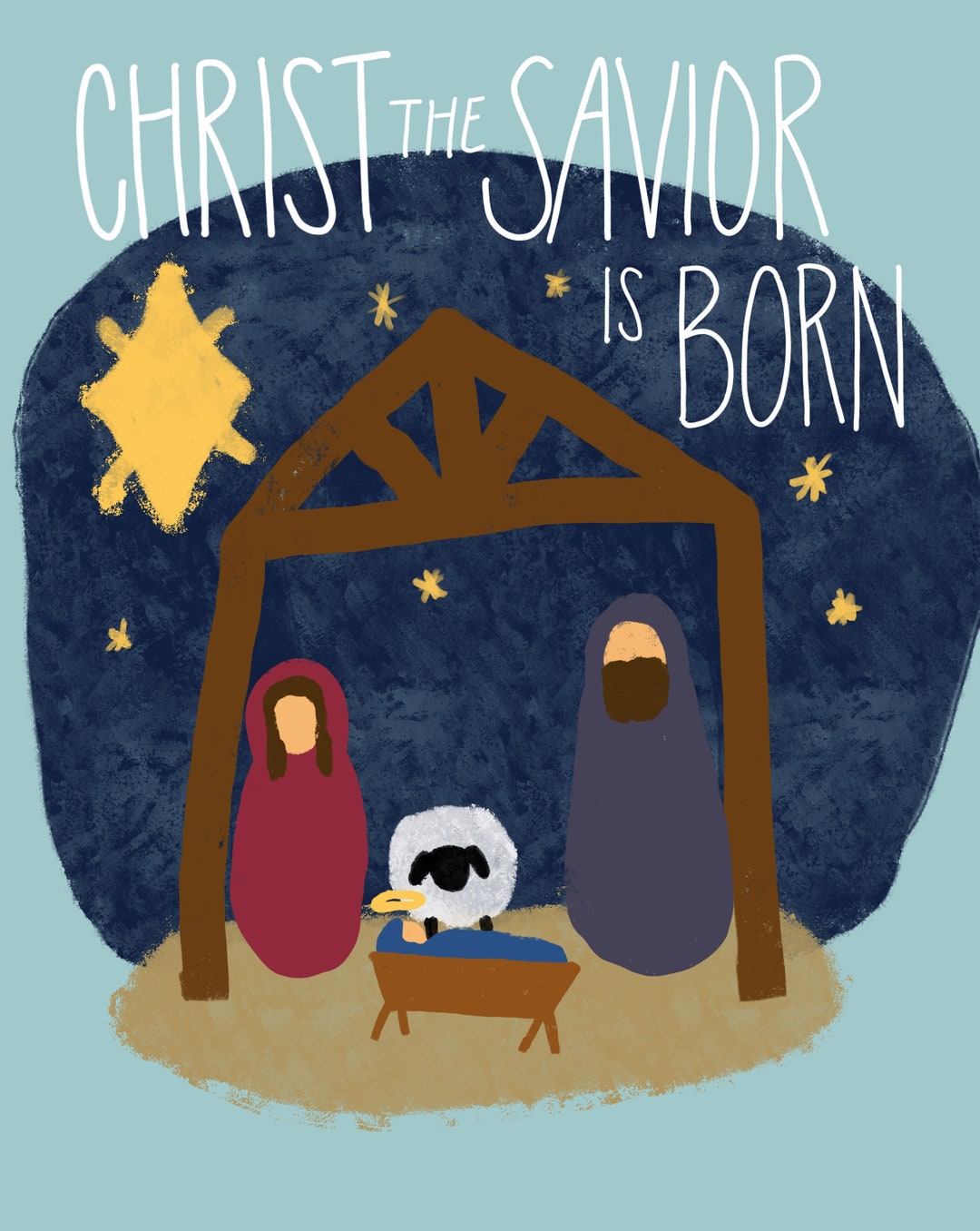 Christ the Savior is Born - Etsy