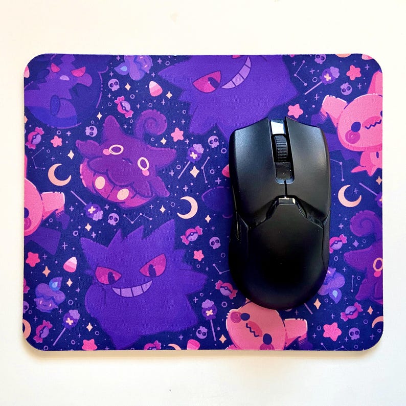 Pokemon Mousepad Gengar Dragonite Wooper - Etsy