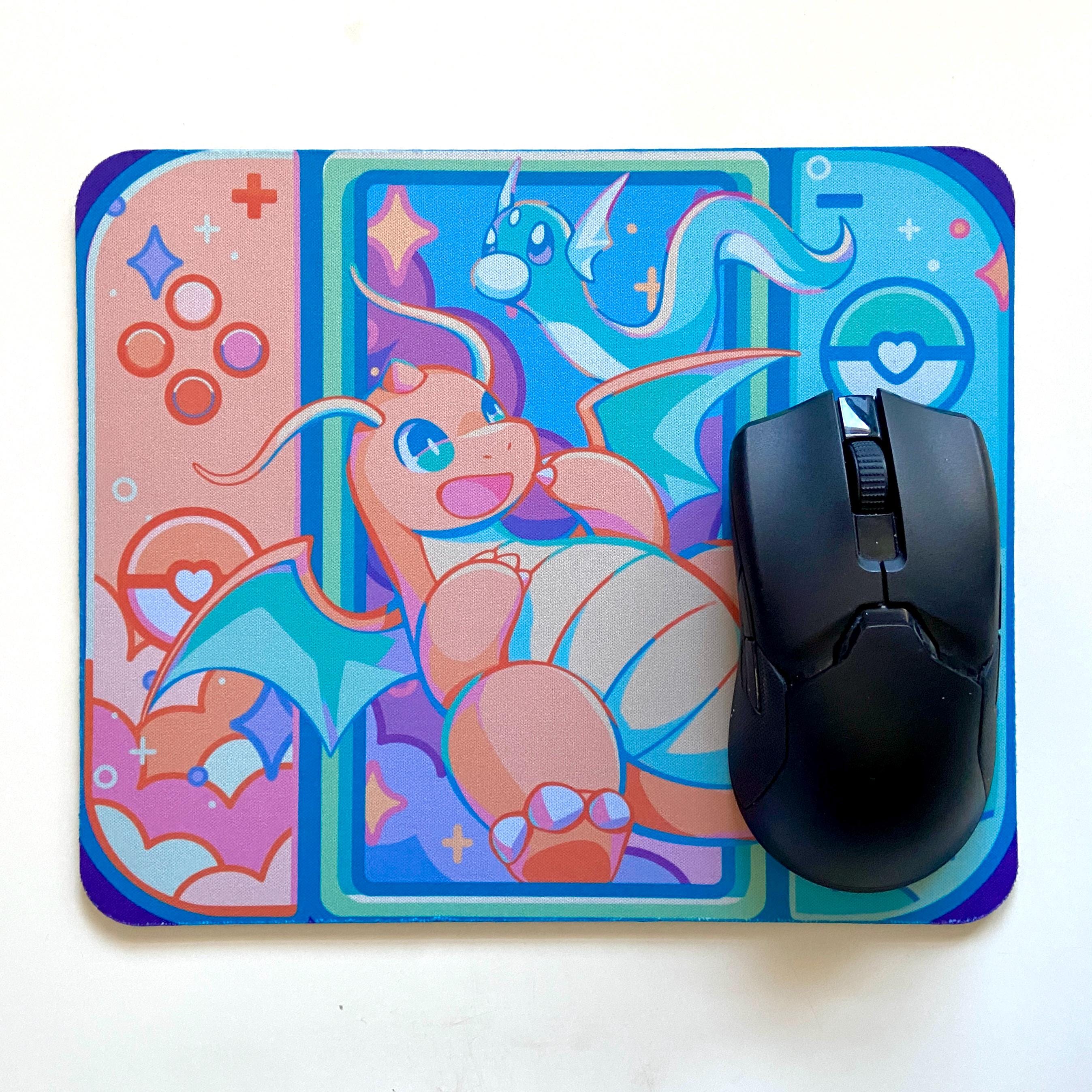 Pokemon Mousepad Gengar Dragonite Wooper - Etsy