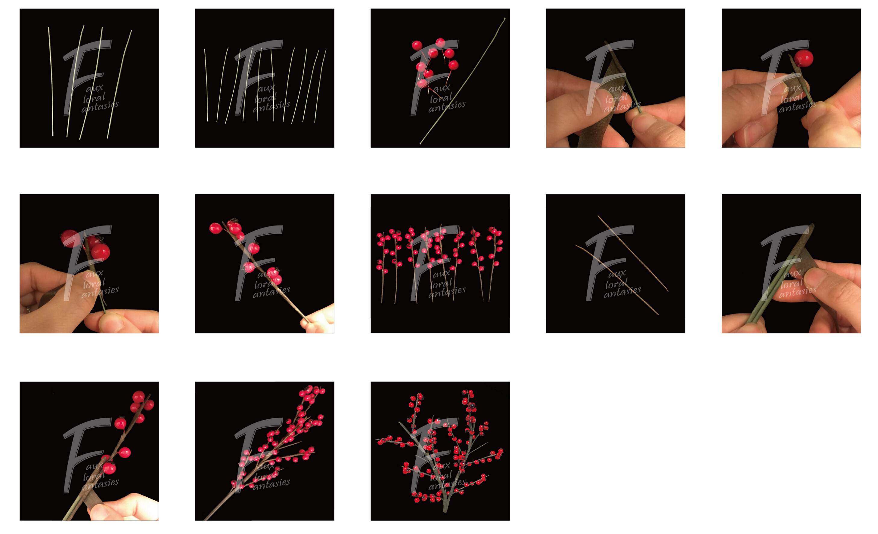 DIY Paper Flower Kit: Berry Branches Set of 2 Branches - Etsy