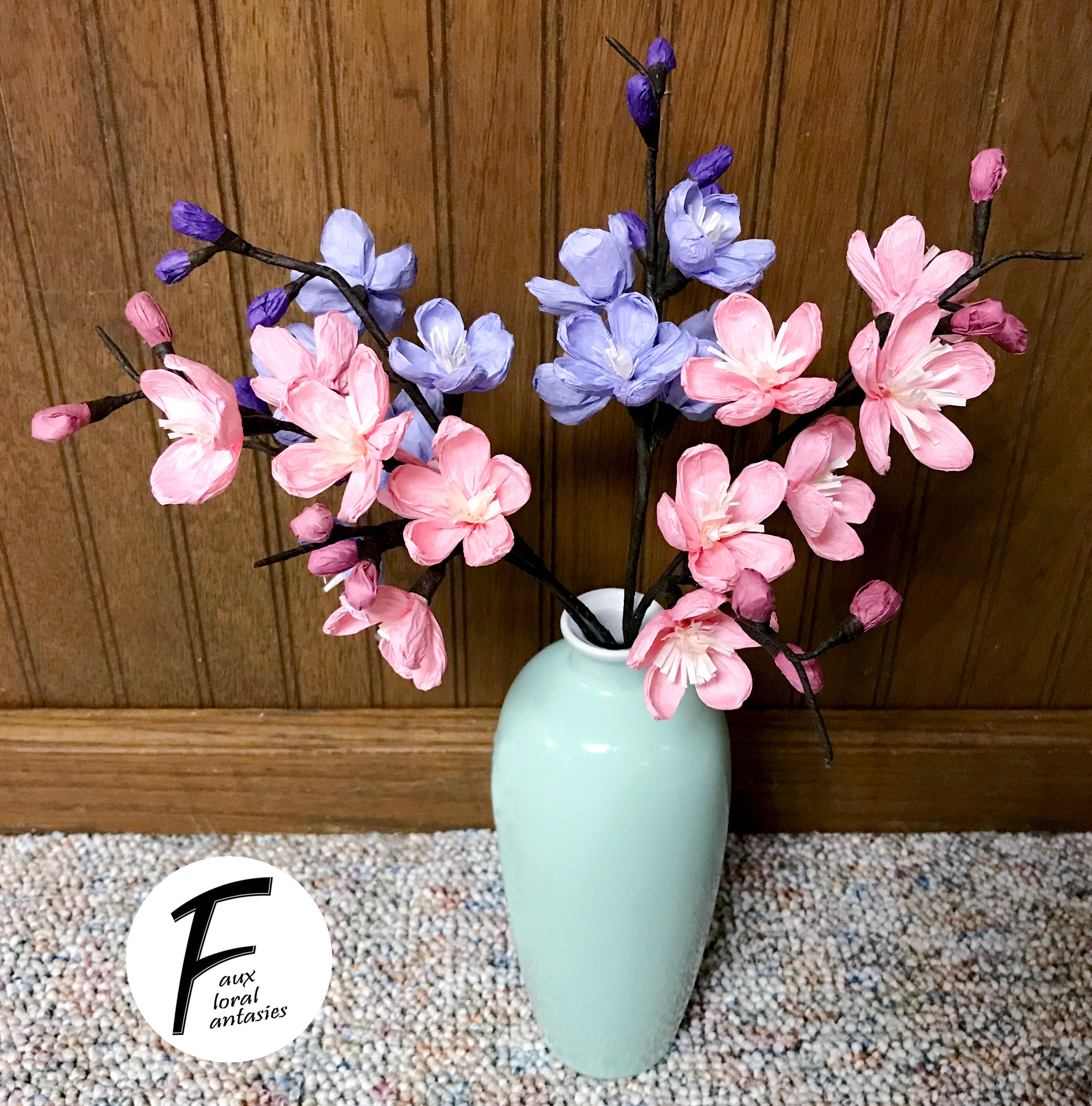 DIY Paper Flower Kit: Cherry Blossom | Set of 4 Branches | Gift for ...