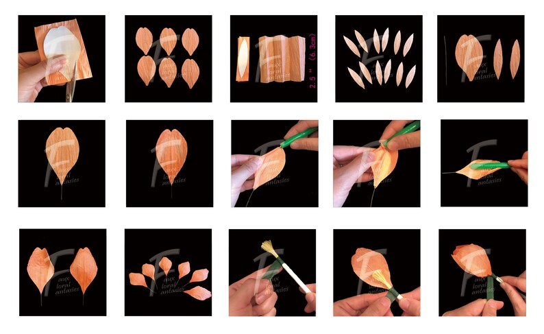 DIY Paper Flower Kit: Tulip Bouquet（3 Colors）| Set of 10 Flowers | Gift ...