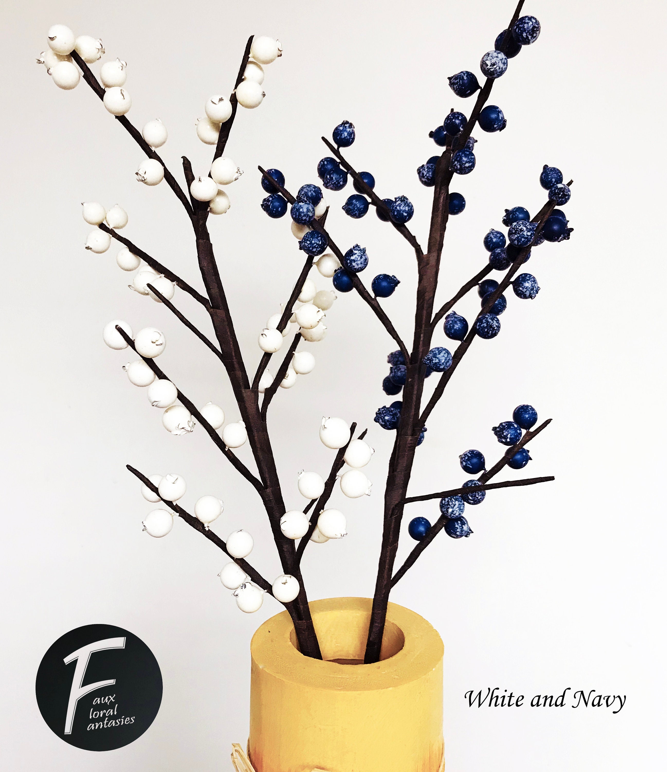 DIY Paper Flower Kit: Berry Branches Set of 2 Branches Gift for Loved ...