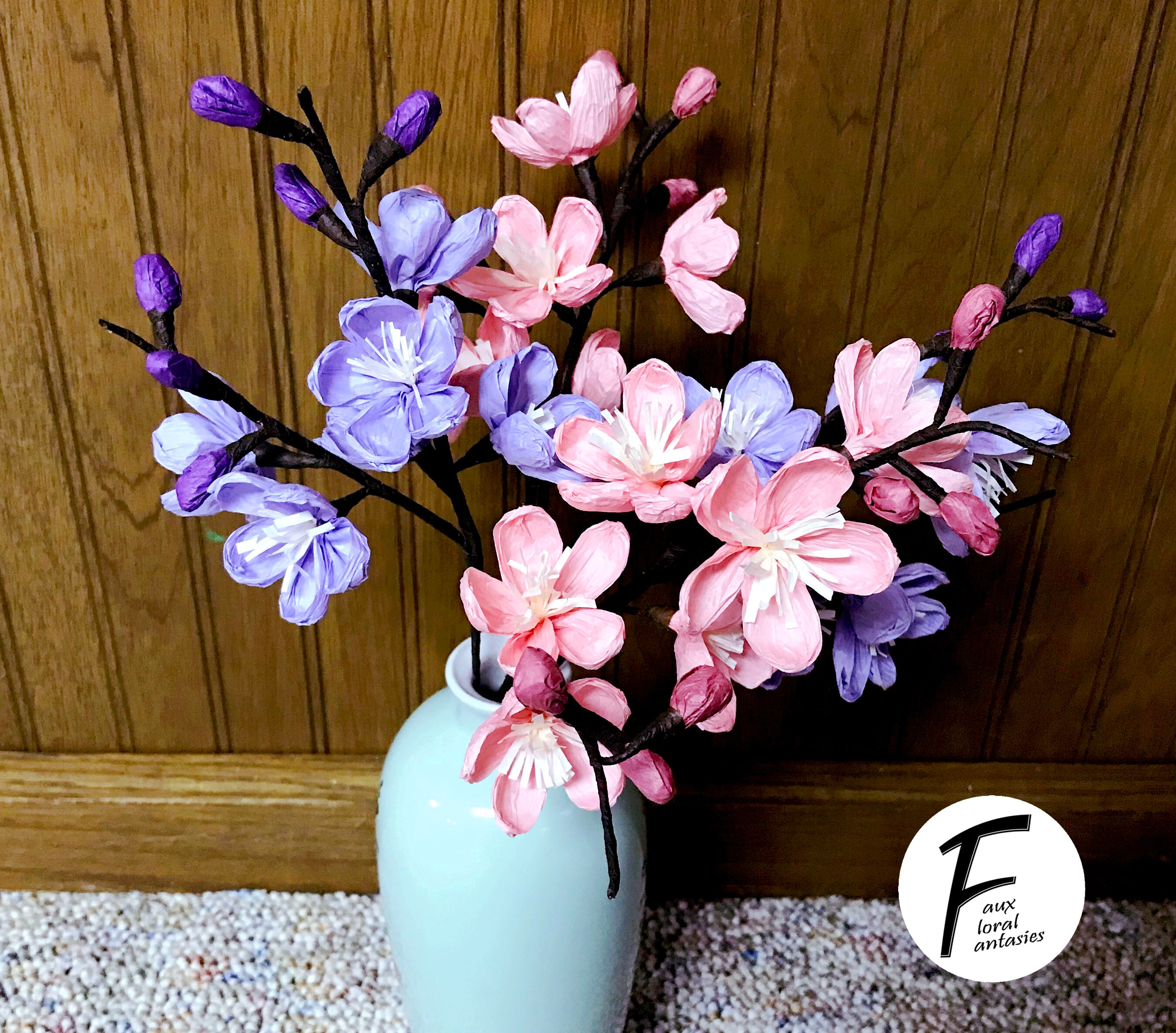 DIY Paper Flower Kit: Cherry Blossom | Set of 4 Branches | Gift for ...