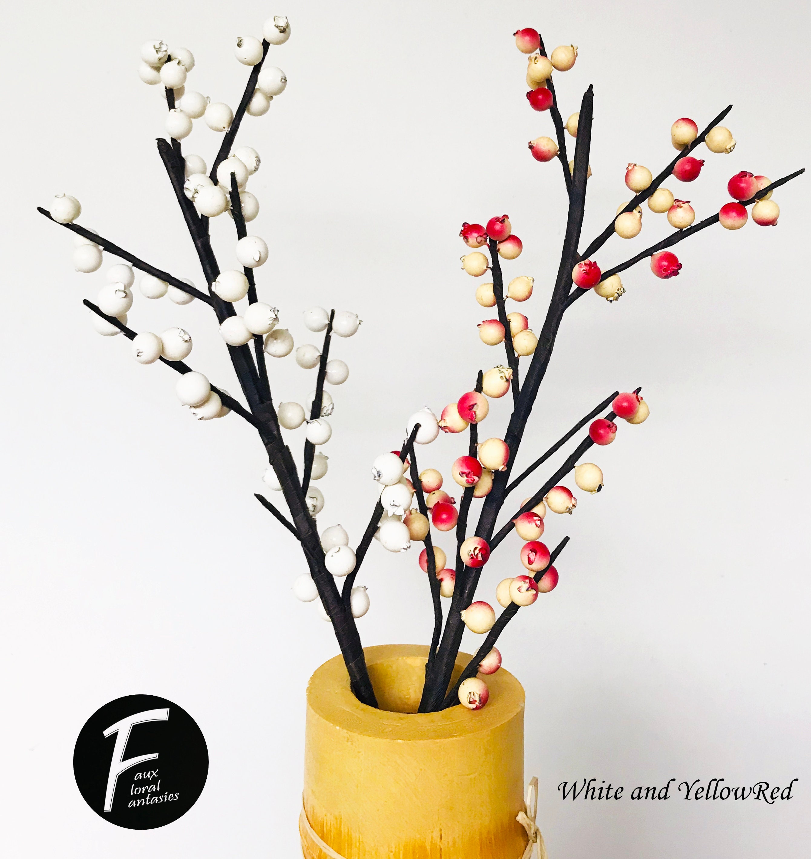 DIY Paper Flower Kit: Berry Branches Set of 2 Branches Gift for Loved ...