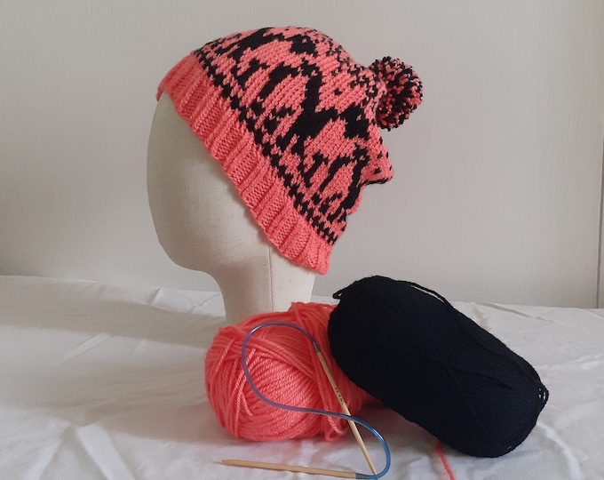 Puffin Hat PDF Knitting Pattern, Fair Isle Hat Easy Knit Pattern - Etsy