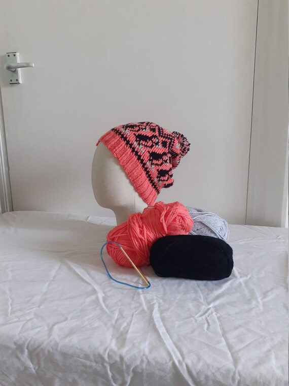 Puffin Hat PDF Knitting Pattern Fair Isle Hat Easy Knit | Etsy UK