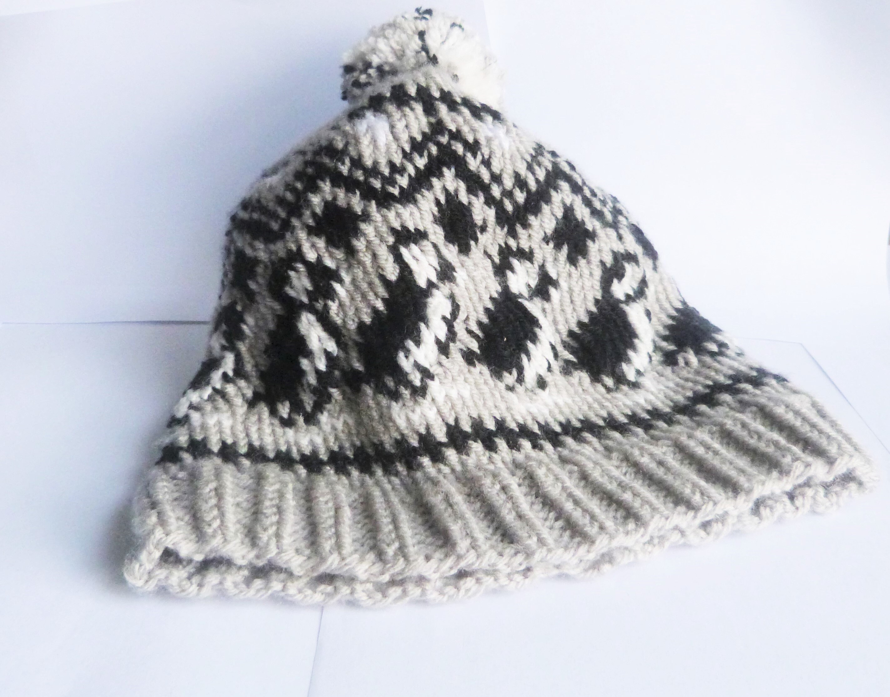 Puffin Hat PDF Knitting Pattern, Fair Isle Hat Easy Knit Pattern - Etsy UK