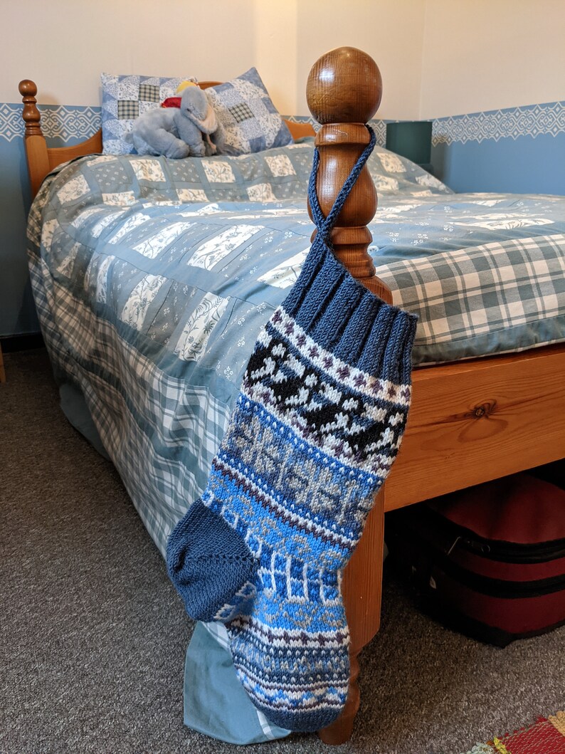 PDF Knitting Pattern Puffin Christmas Stocking, Fair Isle Puffin ...