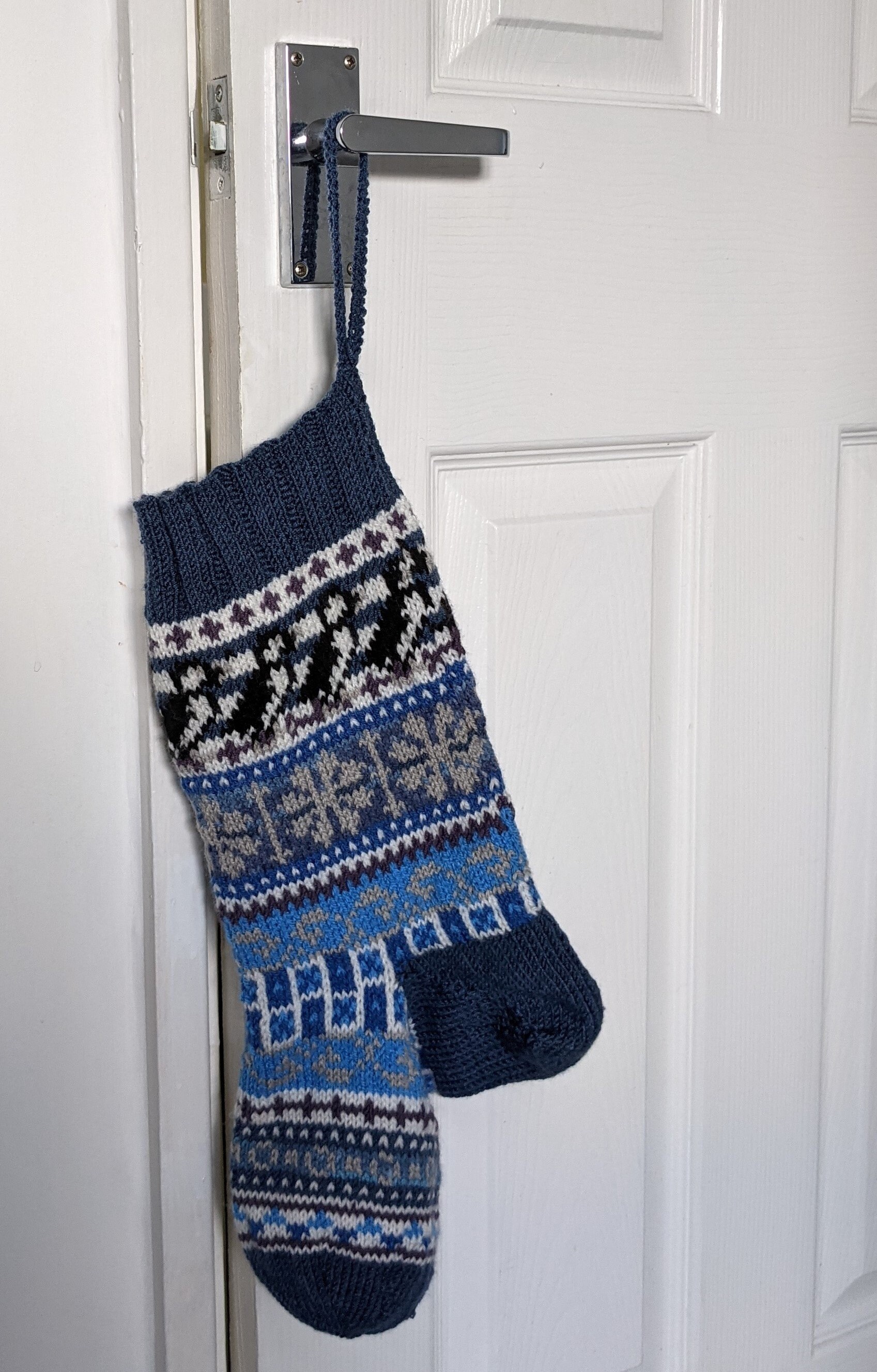 PDF Knitting Pattern Puffin Christmas Stocking Fair Isle | Etsy
