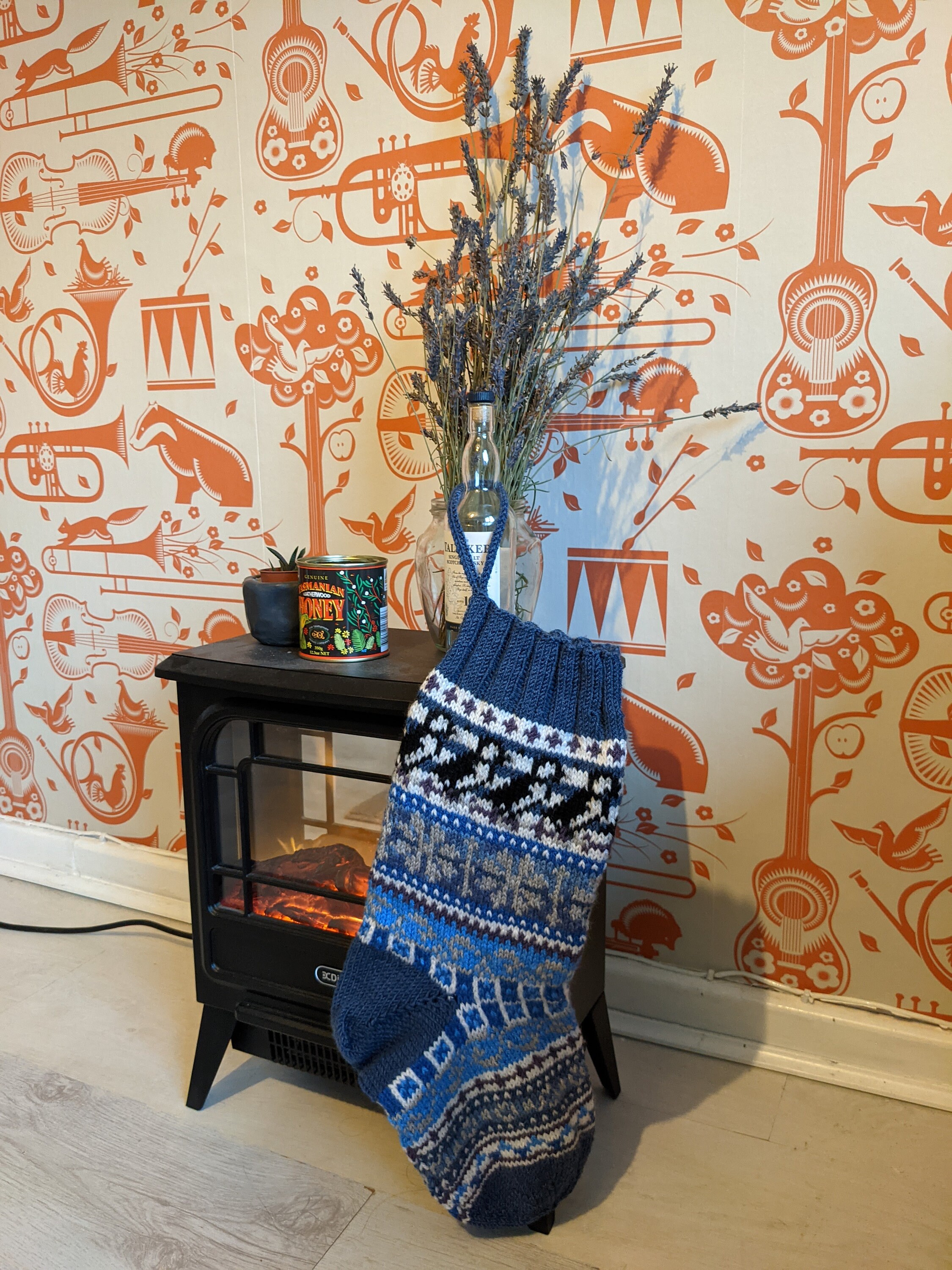 PDF Knitting Pattern Puffin Christmas Stocking Fair Isle - Etsy