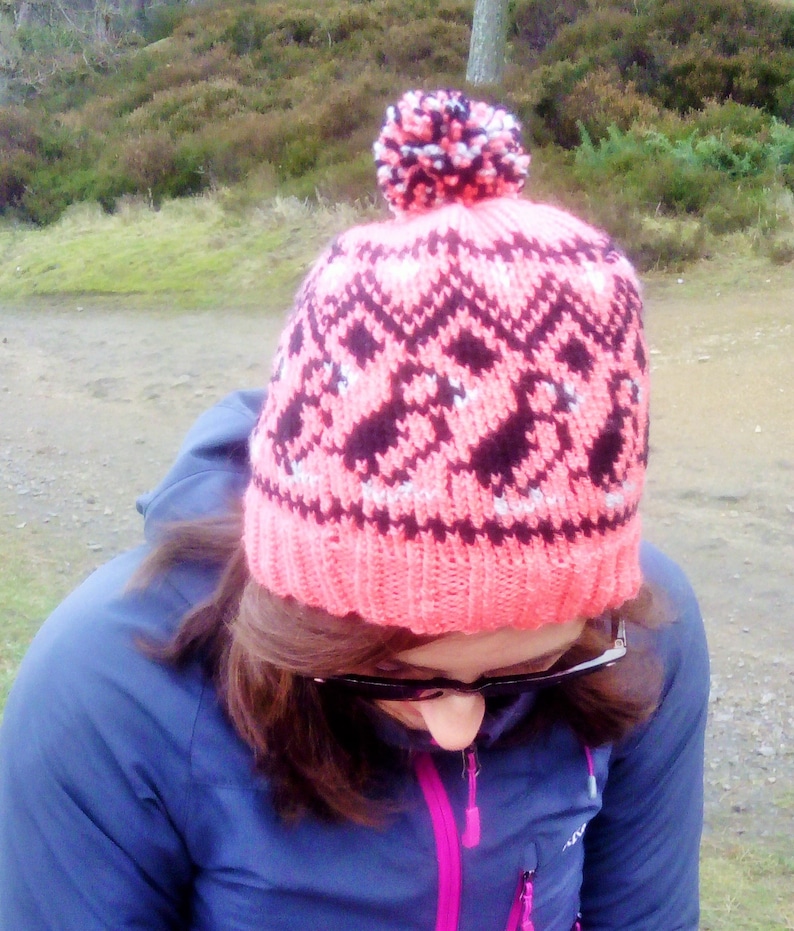 Puffin Hat PDF Knitting Pattern, Fair Isle Hat Easy Knit Pattern - Etsy UK
