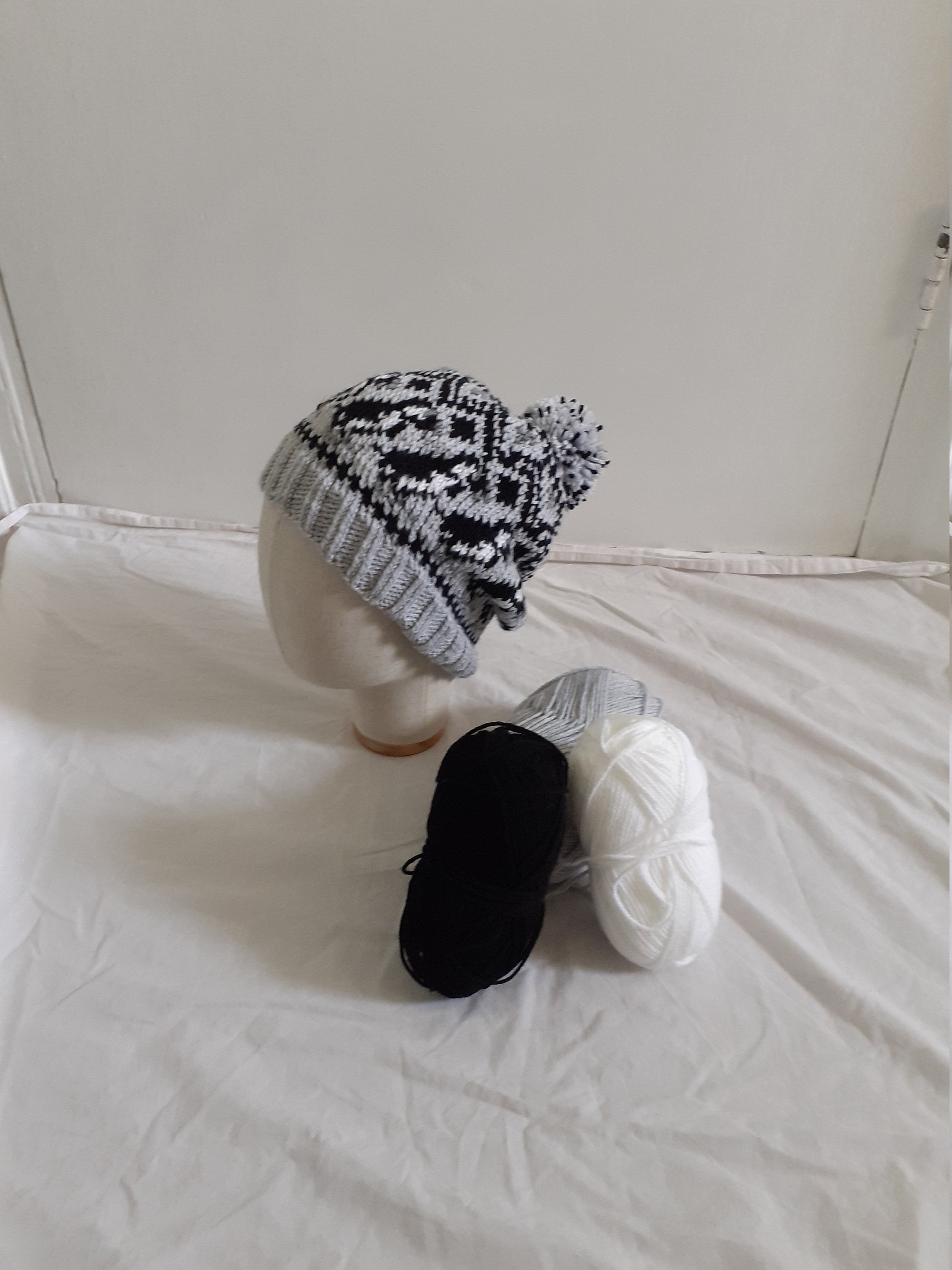 Puffin Hat PDF Knitting Pattern, Fair Isle Hat Easy Knit Pattern - Etsy