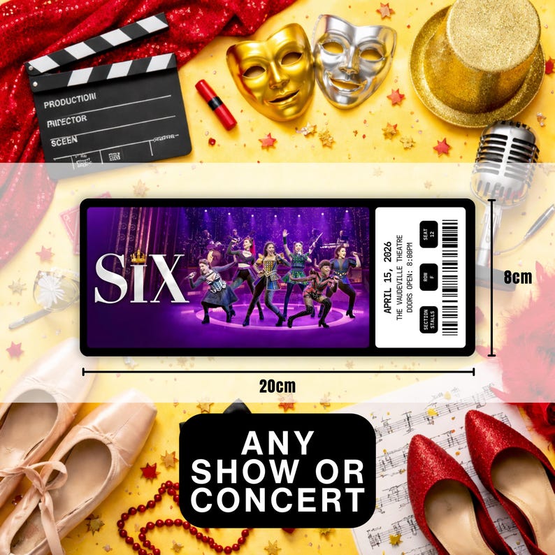 Event Gift Ticket, Concert, Musical, Souvenir, Memorabilia, Broadway ...