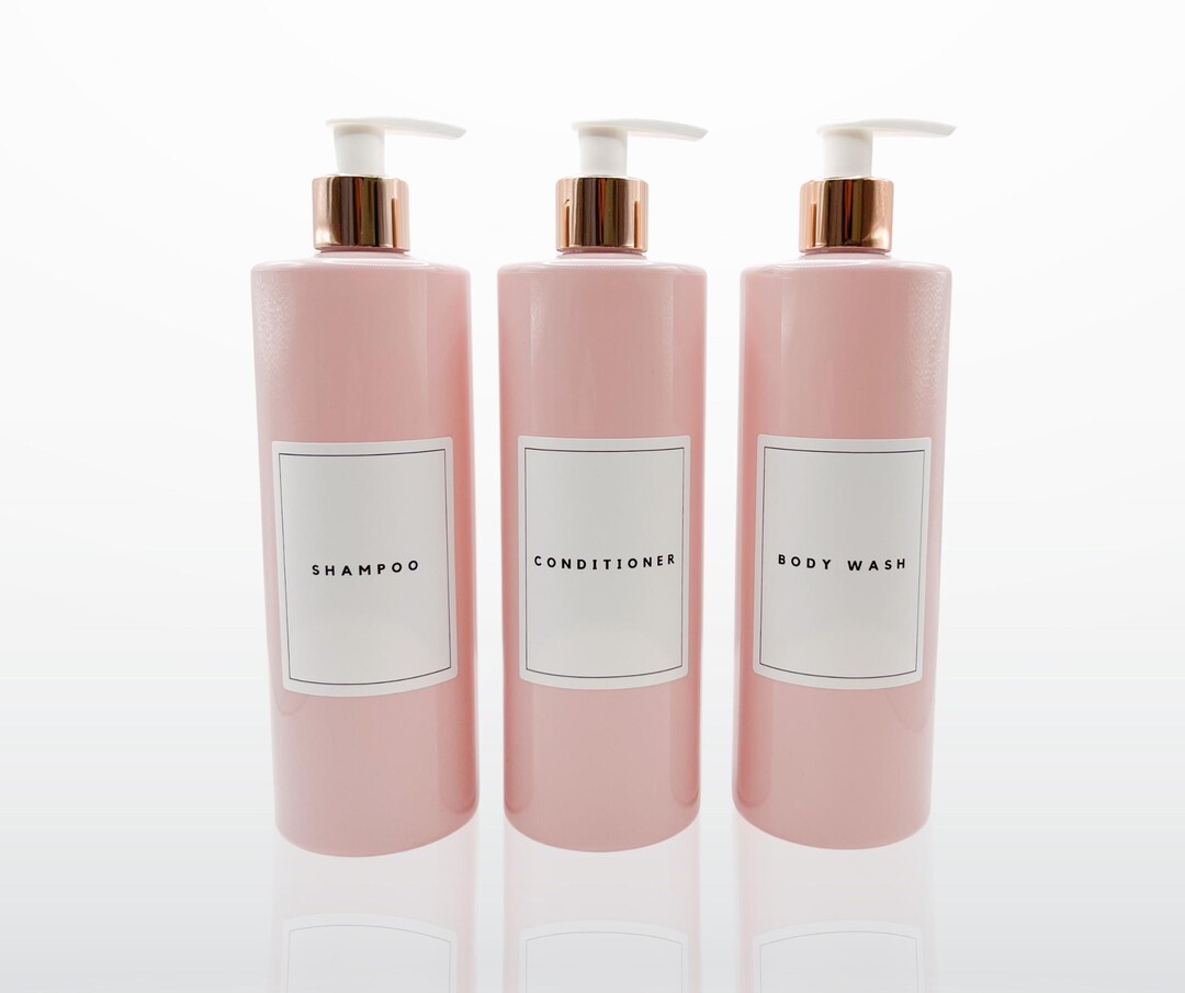 Mrs Hinch Inspired Pink Bathroom Bottle Reusable Personalised ...