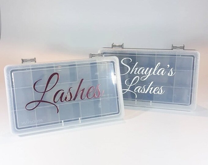 Personalised Eyelash Plastic Storage Boxes Storage - Etsy