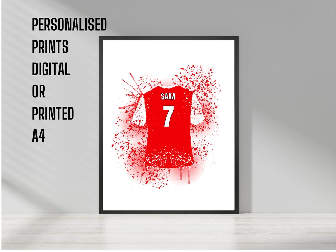 Premier Personalised Football Club Shirt Print, Printed or Digital ...
