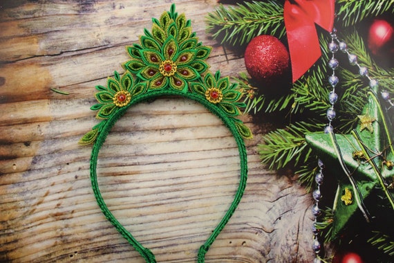 Christmas Tree Crown Princess Crown Birthday Crown HANDMADE | Etsy