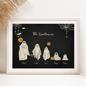 Ghost Family Portrait Halloween Printable Print Halloween - Etsy