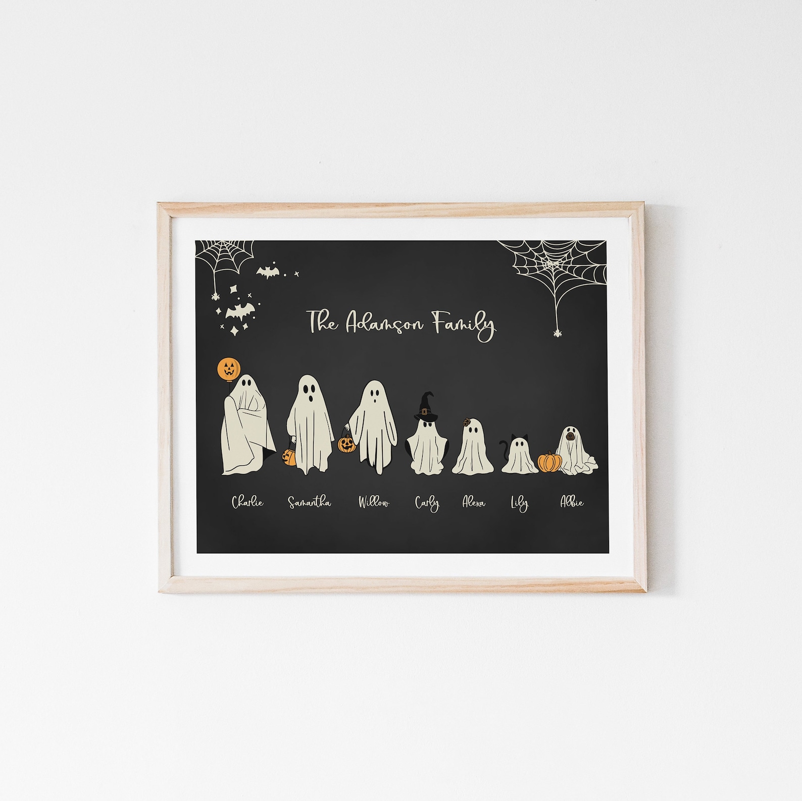 Ghost Family Portrait Halloween Printable Print Halloween - Etsy