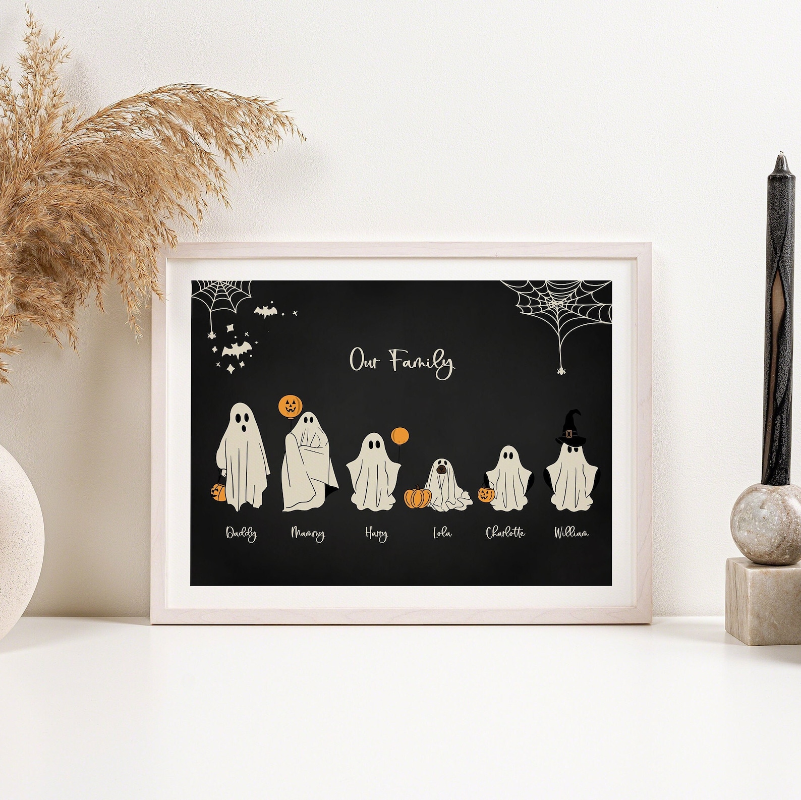 Ghost Family Portrait Halloween Printable Print Halloween - Etsy
