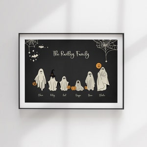 Ghost Family Portrait Halloween Printable Print Halloween - Etsy