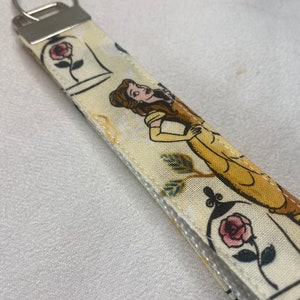 Beauty and the Beast Belle Keychain Wristlet Lanyard - Etsy