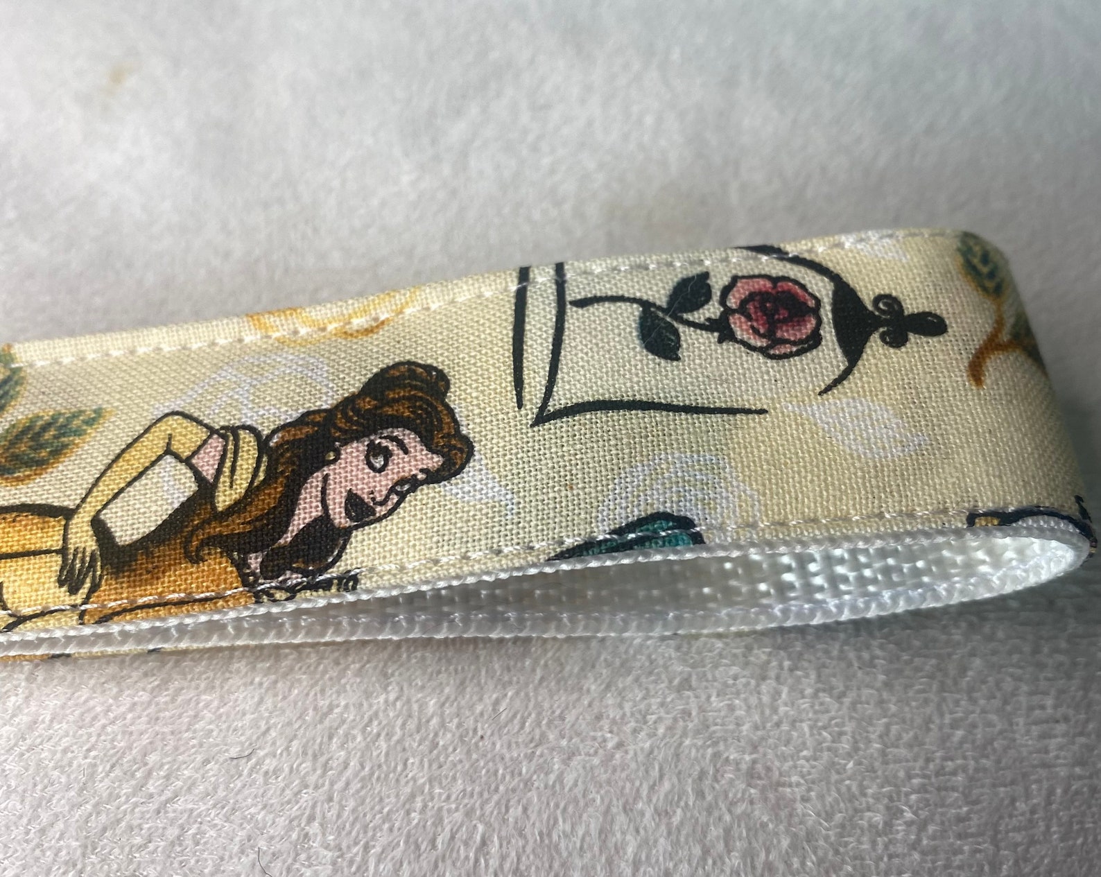 Beauty and the Beast Belle Keychain Wristlet Lanyard - Etsy