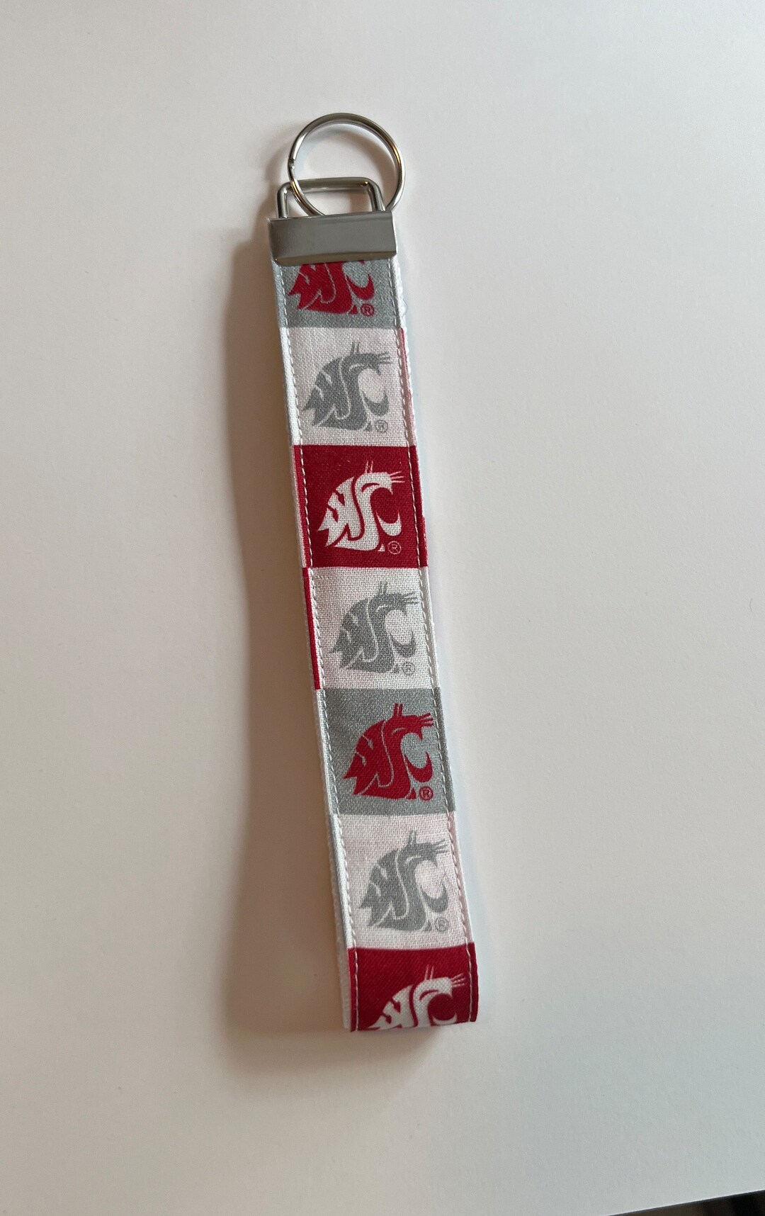 Washington State University College Cougars Wristlet Lanyard Keychain ...
