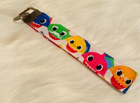 Baby Shark Wristlet Lanyard Keychain | Etsy