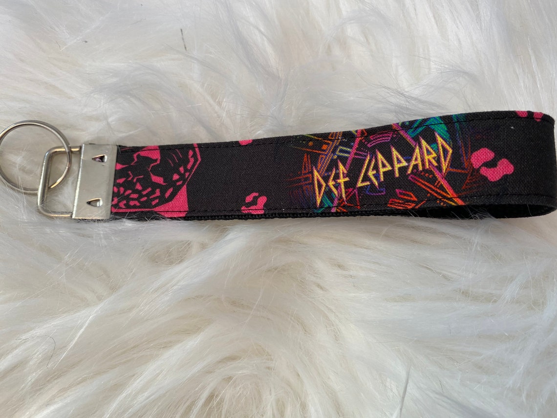 Def Leppard Rock Band Wristlet Lanyard Keychain | Etsy