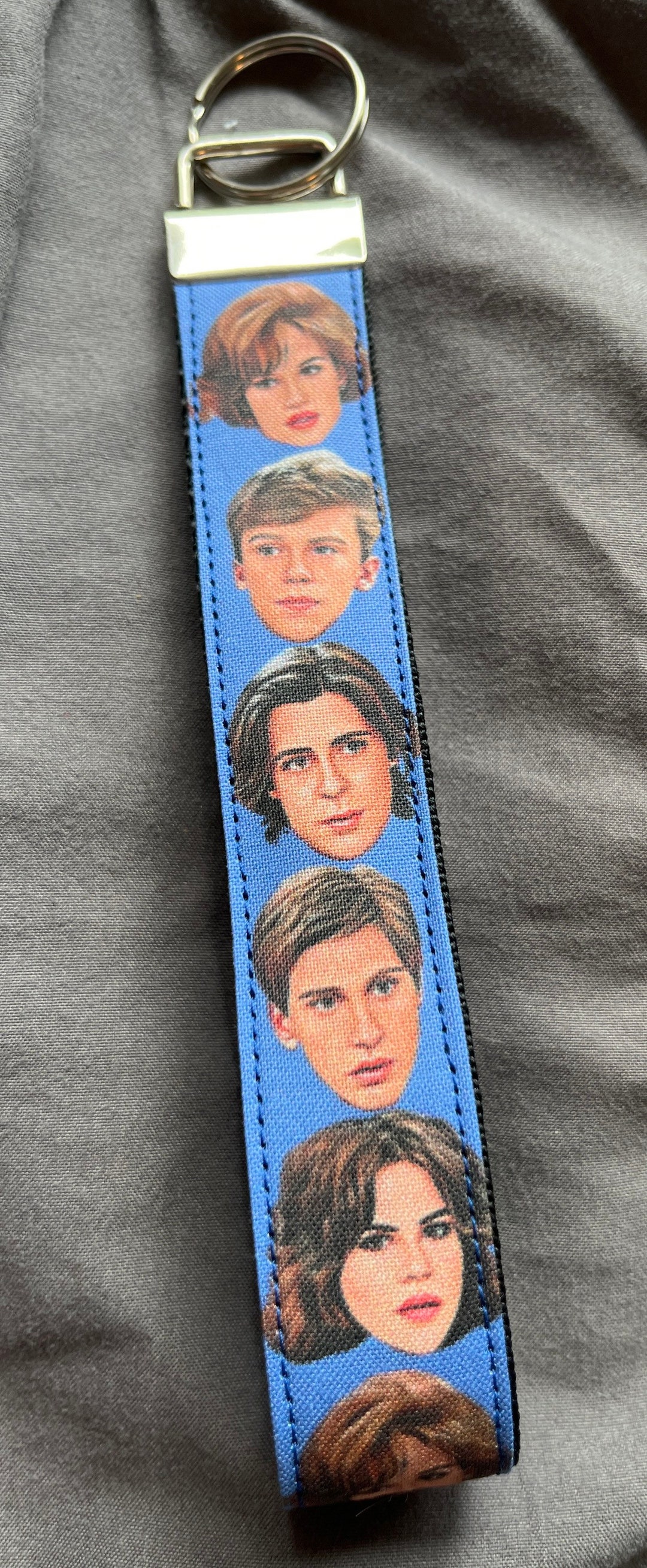 The Breakfast Club Blue Wristlet Lanyard Keychain - Etsy