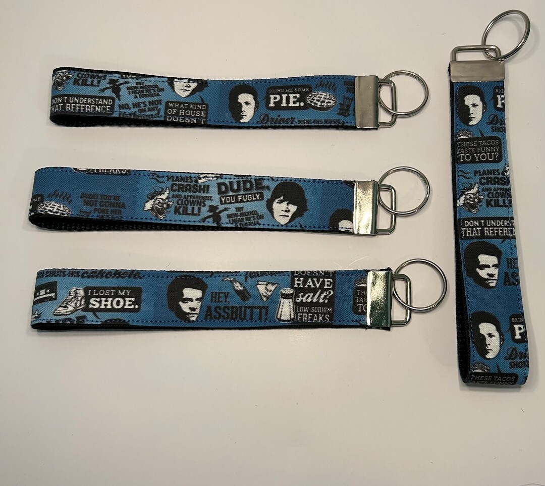 Supernatural Dean, Sam and Castiel and Quotes Wristlet Lanyard Keychain ...