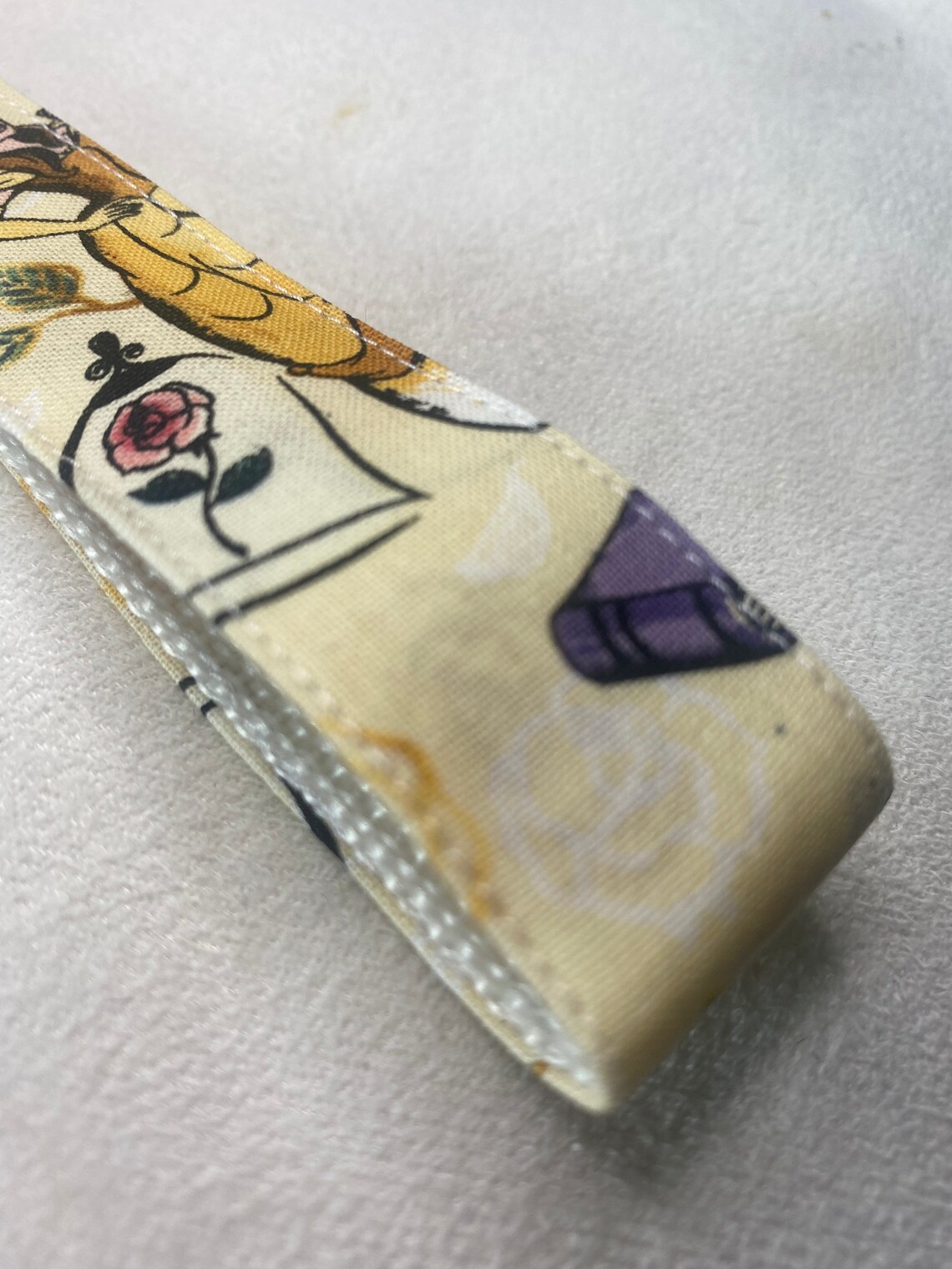 Beauty and the Beast Belle Keychain Wristlet Lanyard - Etsy