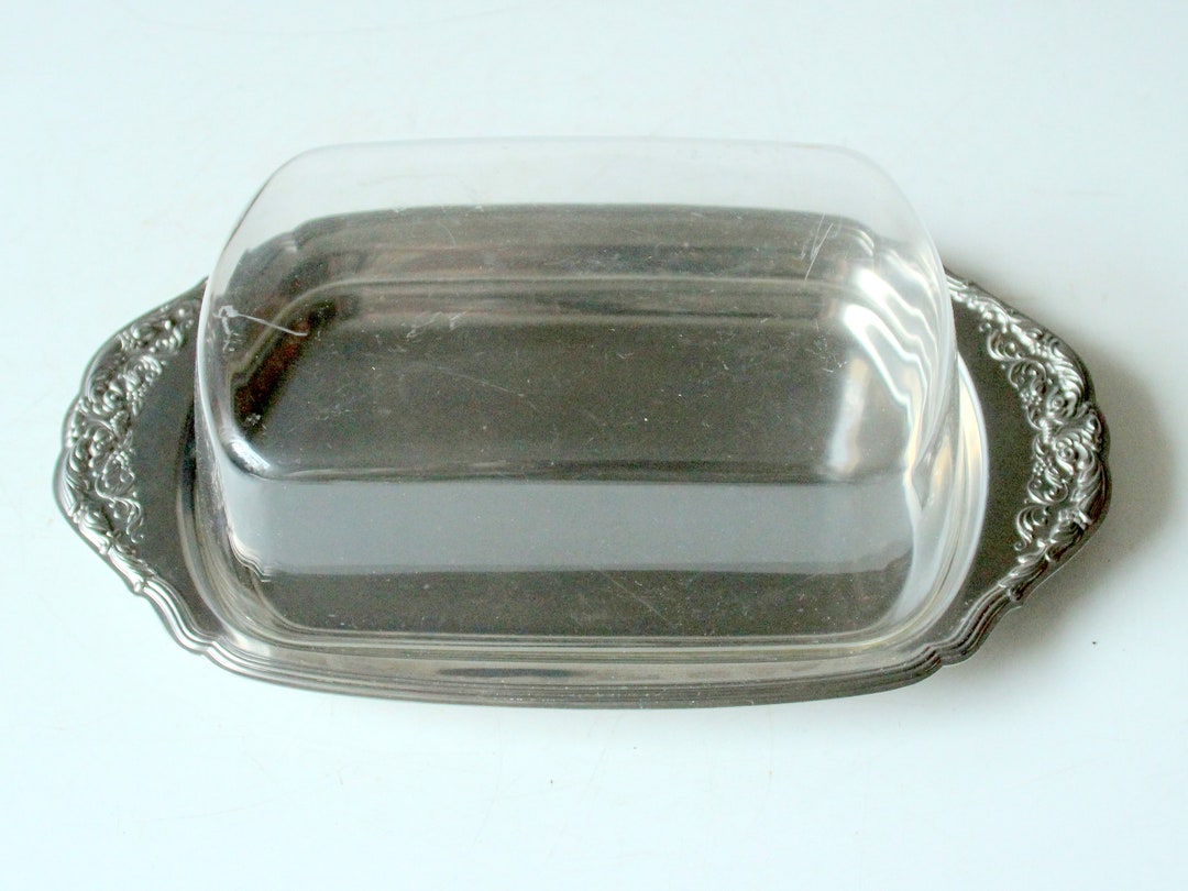 Butter Can Vintage Stainless Steel and Plastic 1960s West Germany ...