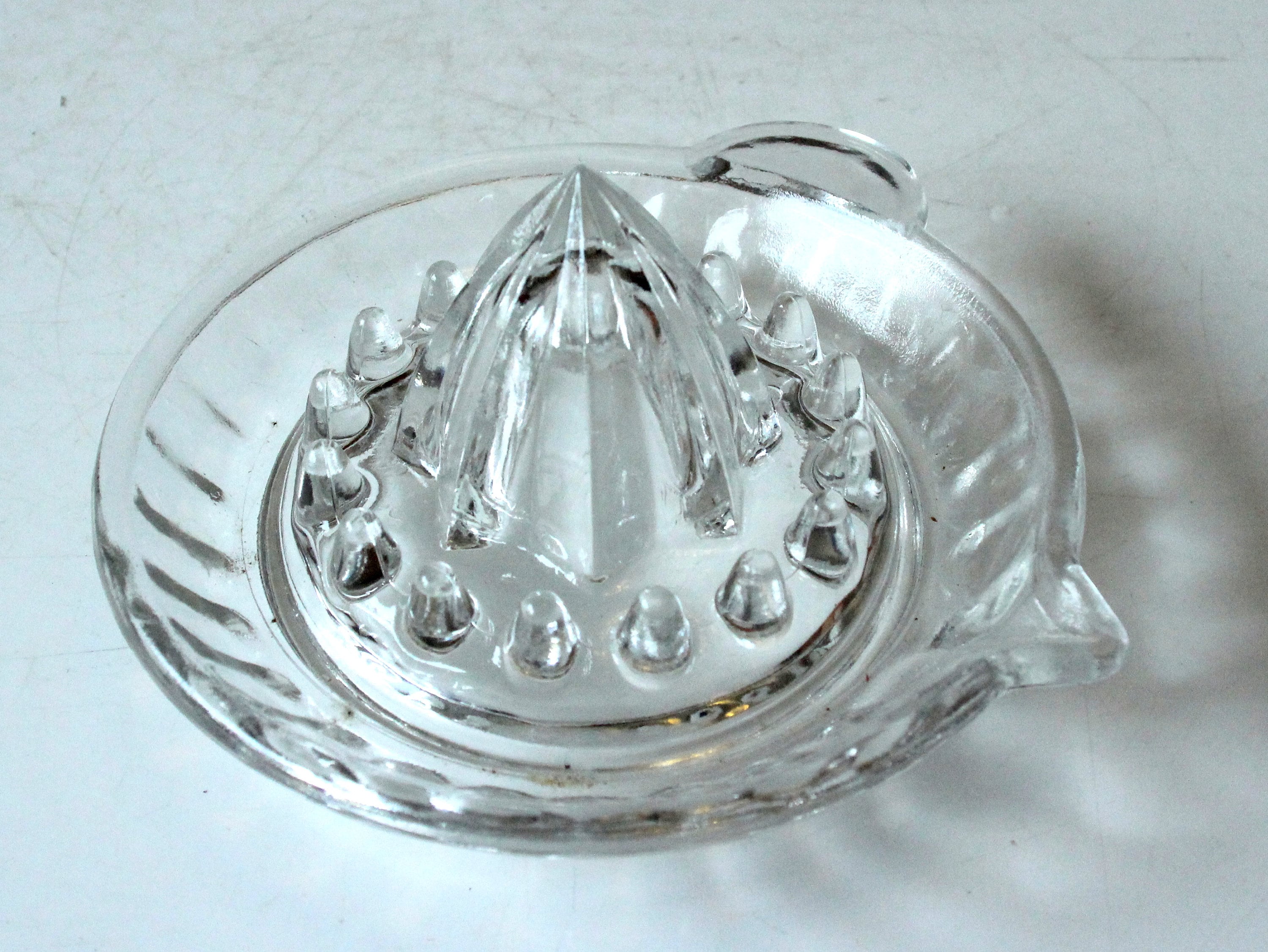 Glass Lemon Press Mid Century 50s 60s Vintage Citrus Press Juicer ...