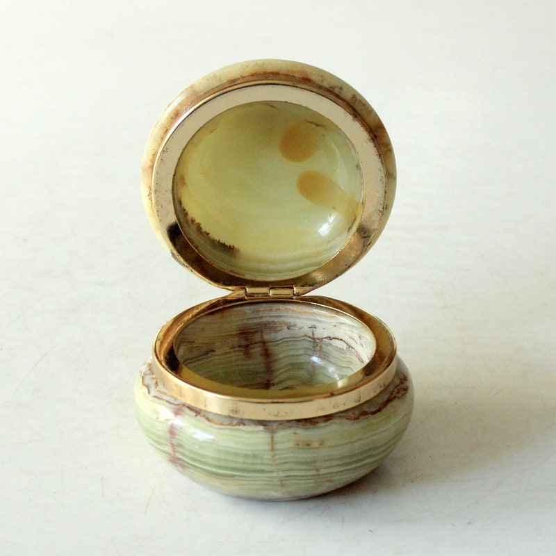 Brass Pill Box - Etsy